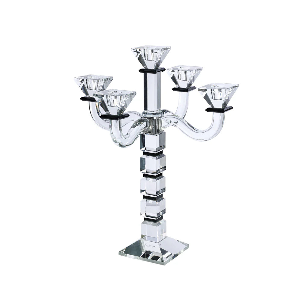Crystal Candelabra Square Design – Golden Touch